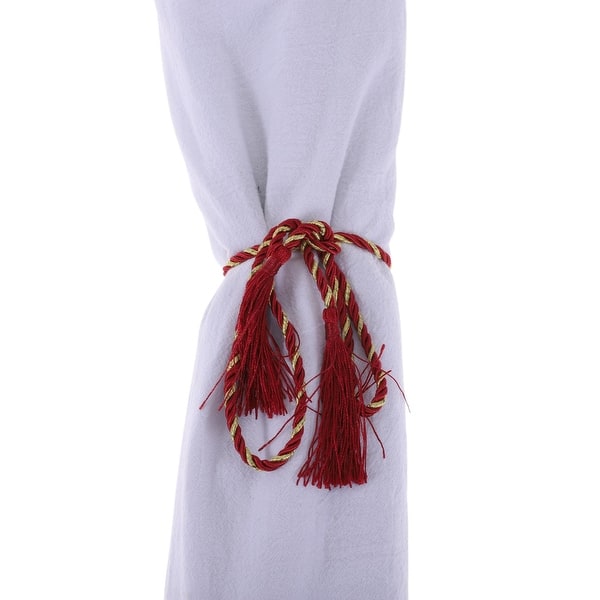 2 Pcs Curtain Tiebacks Three-Sided Tassel Tie Rope Curtain Tie ...