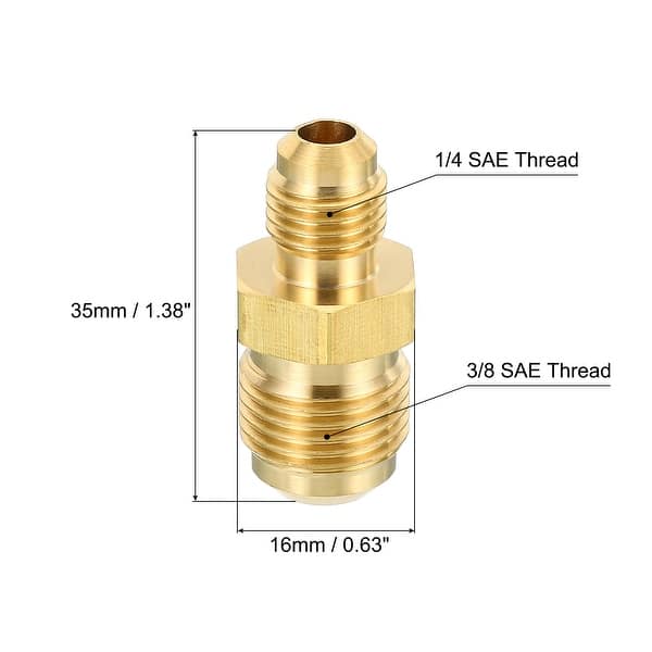 SAE Male Tube Coupler, Pipe Fitting Thread Gas Adapter Flare Connector ...