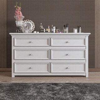 Modern Country Inspired 6-Drawer Dresser - Bed Bath & Beyond - 39122513