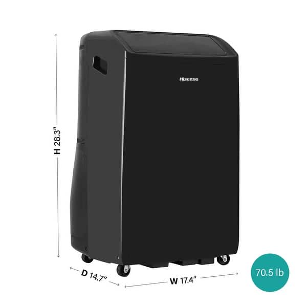 Hisense 10,000 BTU Smart Portable Inverter Air Conditioner with Wi-fi ...