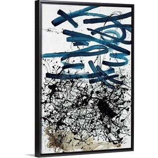 "Breaking The Silent Code I" Black Float Frame Canvas Art - Bed Bath ...