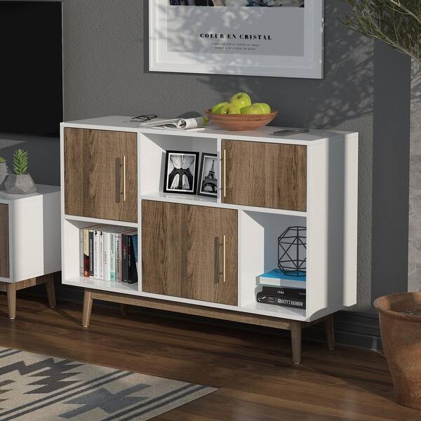 Asymmetrical Design Storage Cabinet with Door and Shelf - Bed Bath ...