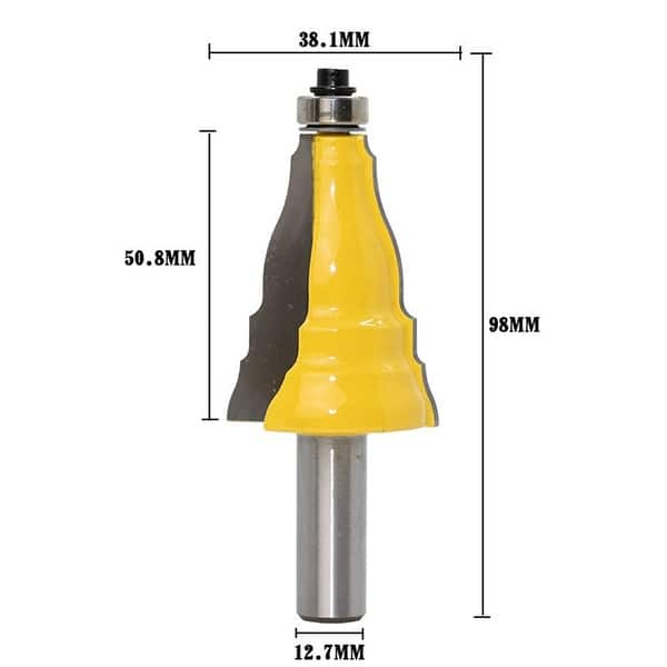1/2" Shank Crown Molding Router Bit Door Window Groove Slotting Tool ...