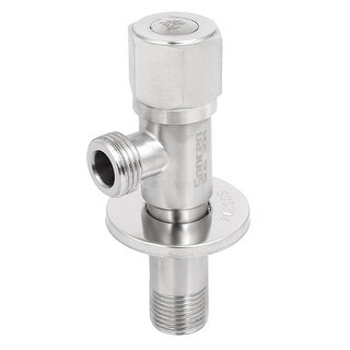 M20 Dia Male Thread Chrome Plated Stainless Steel Core Angle Stop Valve ...