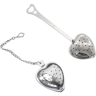 Heart-Shaped Tea Infuser Set - Stainless Steel 4-Pack - Bed Bath ...