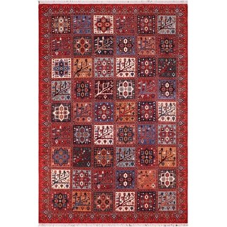 Bohemian Ziegler Dwight Rust/Blue Wool Rug - 9 ft. 0 in. X 11 ft. 8 in ...