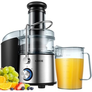 1200W Juicer with Titanium Enhanced Cut Disc, Larger Feed Chute Juicer ...