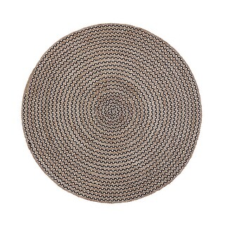 Lush Ambience Alohi Round Jute Rug- Black - Bed Bath & Beyond - 40028106