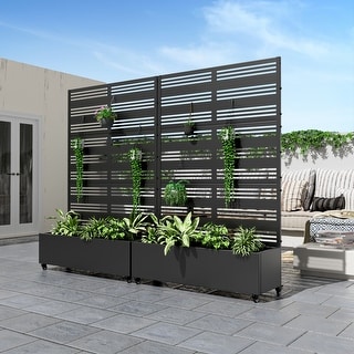 Iron Black Planting Box with Climbing Frame Harold - Bed Bath & Beyond ...