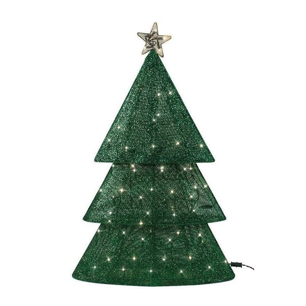 Sylvania V54361-71 Illuminet Christmas LED Yard Tree Art, Mesh, Green ...