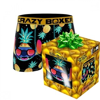 Crazy Boxers Lilo And Stitch Pineapple Print Boxer Briefs In Gift Box ...