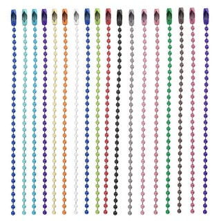 Colored Ball Bead Chain, Metal Ball Chain with Connectors - Bed Bath ...