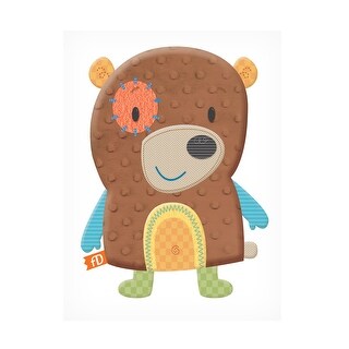Holli Conger 'FuddieDuds Bear 1' Canvas Art - Bed Bath & Beyond - 39535695