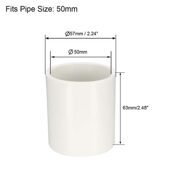 Straight PVC Pipe Fitting Coupling Adapter Connector 1 Pcs - Bed Bath ...