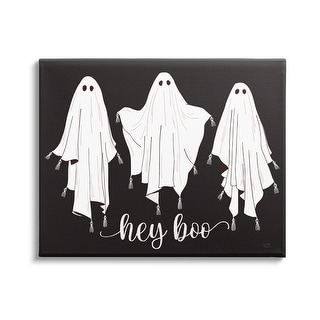 Stupell Hey Boo Three Ghosts Canvas Wall Art Design by Lux + Me Designs ...