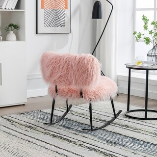 Faux Fur Rocking Chair - Bed Bath & Beyond - 39086060