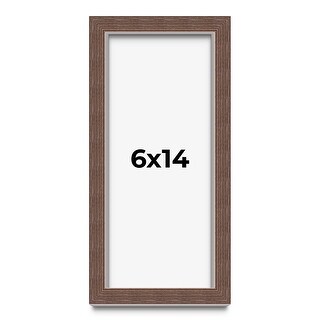 6x14 Shadow Box Frame Brown | 1.125 inches Deep Real Wood Rustic - Bed ...
