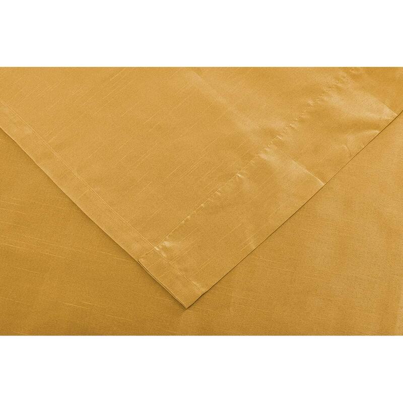 Ruthy's Textile Faux Silk 84-inch Grommet Top Curtain Panel Pair ...