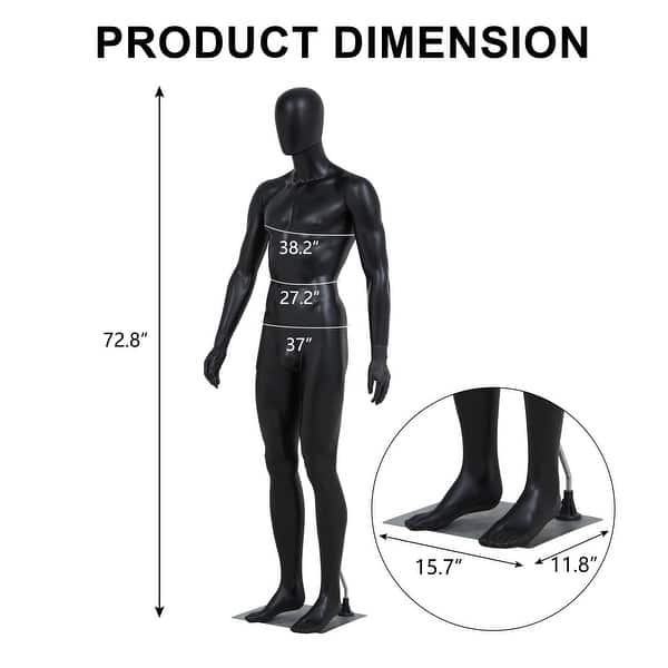 Female Mannequin Male Mannequin Dress Form Display Manikin Torso Stand ...