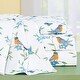 Fluttering Butterflies and Bluebirds Leaf Bedsheet Set - Bed Bath ...