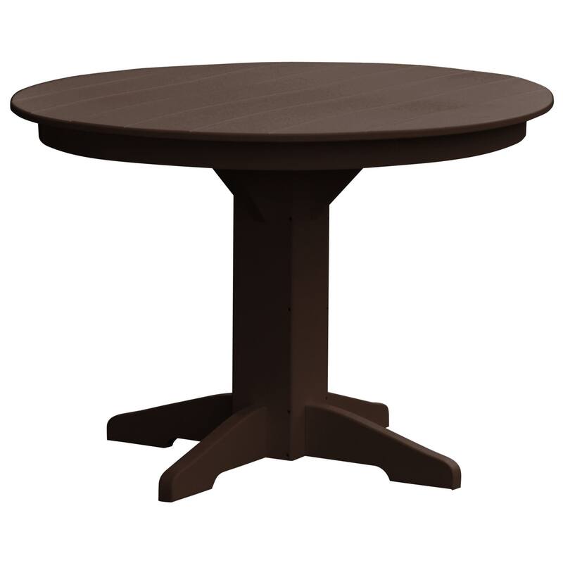 Poly Lumber Round Dining Table - Overstock - 35470740