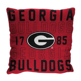 NCAA Georgia Bulldogs Stacked 20 Inch Pillow - Bed Bath & Beyond - 38041764