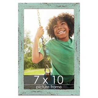 7x10 Shabby Chic / Farmhouse Green Wood Picture Frame - UV Acrylic ...