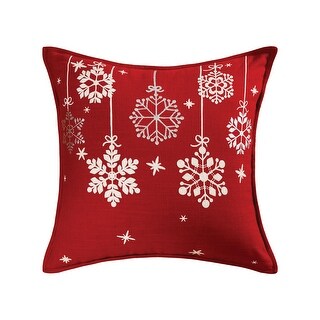 Glistening Snowflakes 20x20 Pillow - Bed Bath & Beyond - 33366928