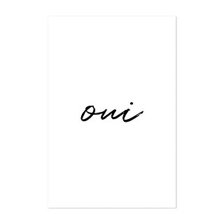 Oui Digital Minimal Quotes Sayings Art Print/Poster - Bed Bath & Beyond ...