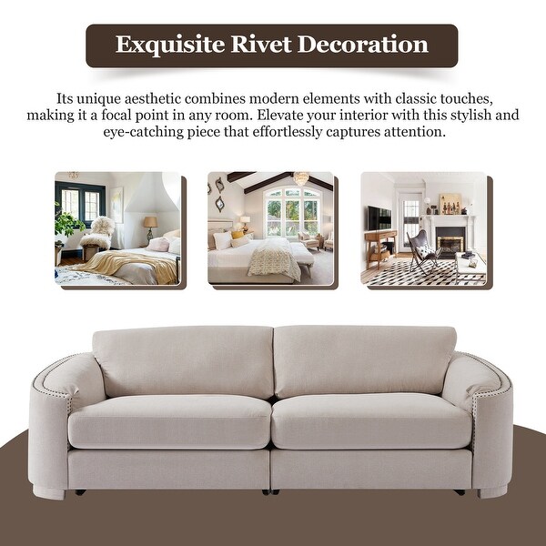 Rivet loveseat store