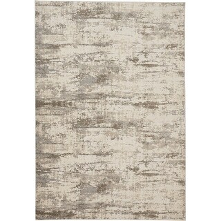 HomeRoots 12' X 15' Ivory And Brown Abstract Area Rug - 180 - Bed Bath ...