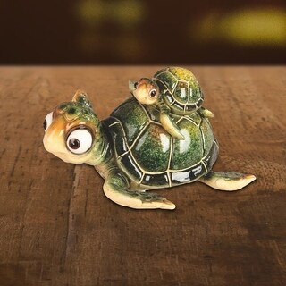 ICE ARMOR 6"W Green Sea Turtle with Baby Figurine - Bed Bath & Beyond ...
