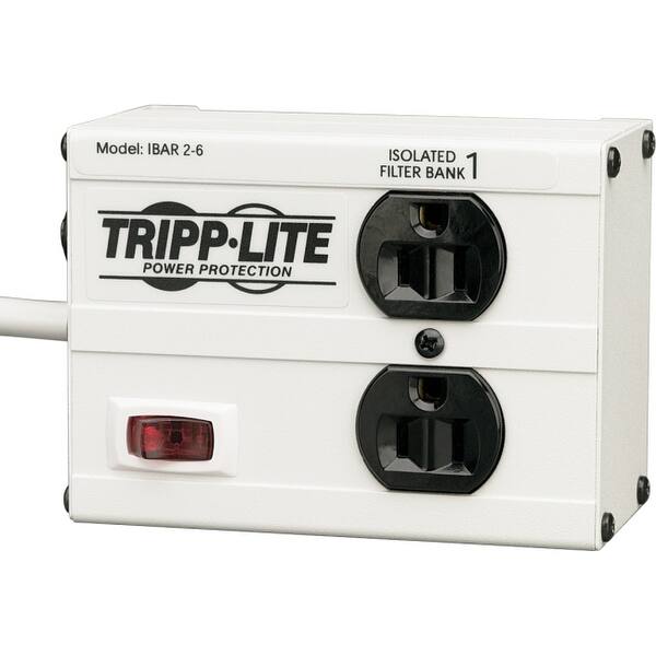 Tripp lite master-power isobar2-6 2 outlet isobar surge protector - Bed ...
