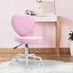 HOMCOM Heart Love Shaped Back Design Office Chair with Adjustable ...