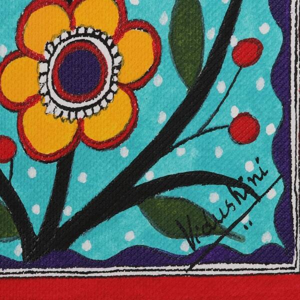 Novica Handmade Fish Symmetry Madhubani Painting - Bed Bath & Beyond ...