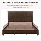 GDFStudio - Harrison Sturdy Solid Wood Bed Frame with Tall Headboard ...
