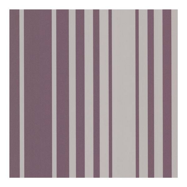 Lewitt Purple Barcode Stripe Wallpaper - 396in x 20.5in 0.25in - Bed ...