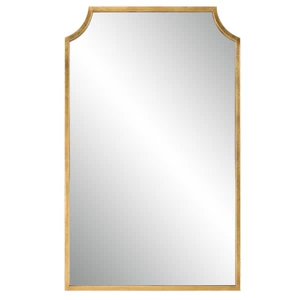 Porch & Den Gold Metal Concave Corner Wall Mirror - Bed Bath & Beyond ...