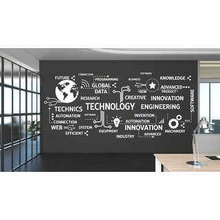 Technology Vinyl Wall Art Decal, Circuit Board Wall Decal - Bed Bath ...
