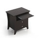 Mendolla Transitional Wood 2-Drawer Nightstand with Shelf by Furniture ...