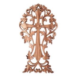 Novica Handmade Abundance Prayer Wood Relief Panel - Bed Bath & Beyond ...