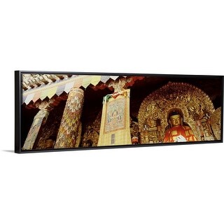 "Tibet, Sakya Monastery, interior" Black Float Frame Canvas Art - Bed ...