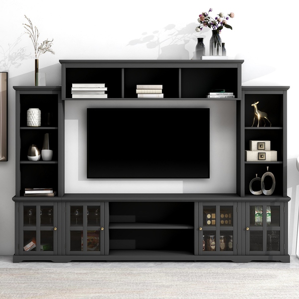 Entertainment Wall Unit TV Stand 104 Televisions Media Console Table On Sale Bed Bath Beyond 38284000