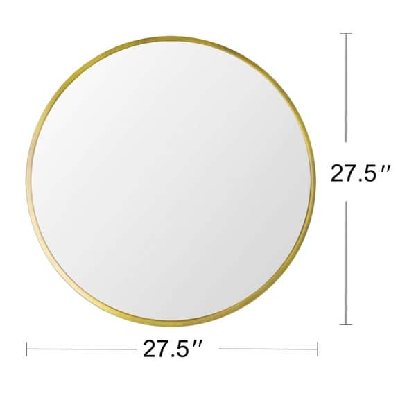 28 Inch Round Mirror, Wall Mirror Circle Mirror Modern Decor Metal ...