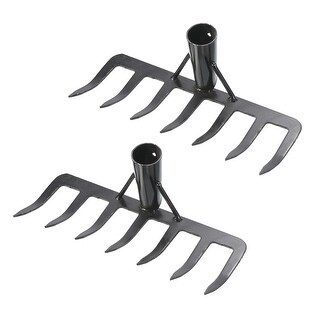 7 Tines Hand Gardening Rake Replacement, 2Pcs Loosening Soil Tool ...