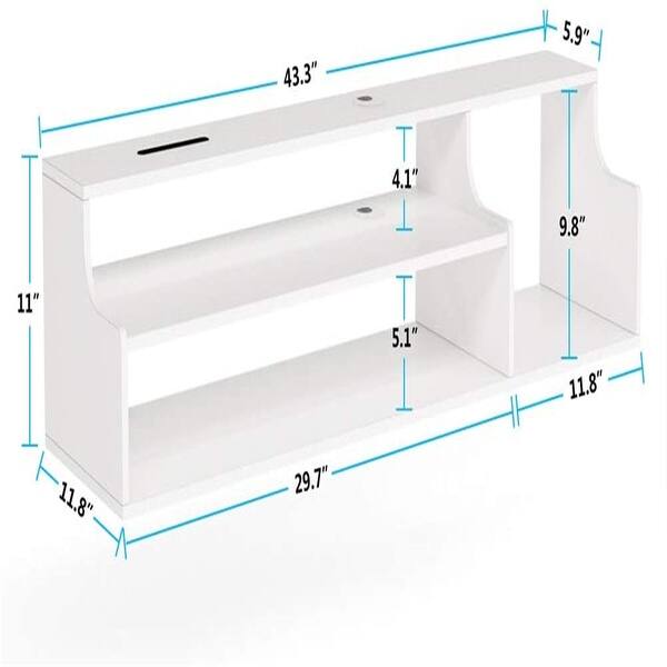 3 Tier Modern Floating TV Shelf TV Stand Wall Mounted Media Shelf - Bed ...