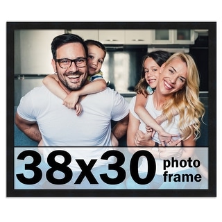 38x30 Frame Black Picture Frame - Complete Modern Photo Frame Includes ...