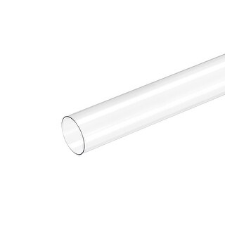 Plastic Pipe Rigid Tube Clear 0.78"(20mm) ID 0.83"(21mm) OD 17"(425mm ...