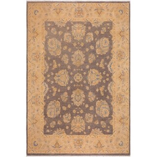 Classic Ziegler Clement Gray Tan Hand-Knotted Wool Rug - 10'0" x 13'4 ...