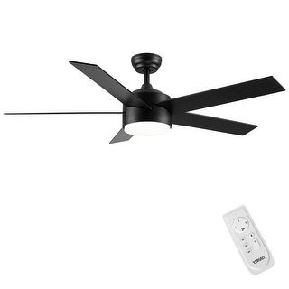 52 inch indoor 5 plywood black ceiling fan with light - Bed Bath ...